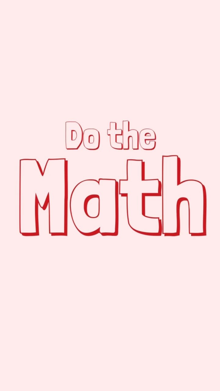 Do the math, do the maths….you get the idea • nooj