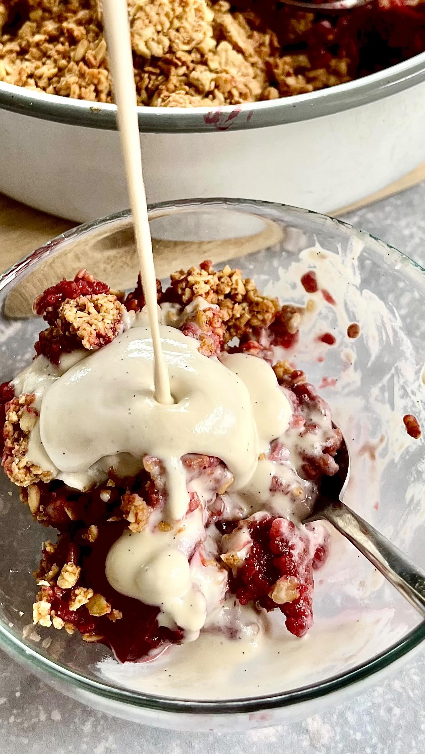 If you like a steaming hot crumble with lashings of cream yo • nooj