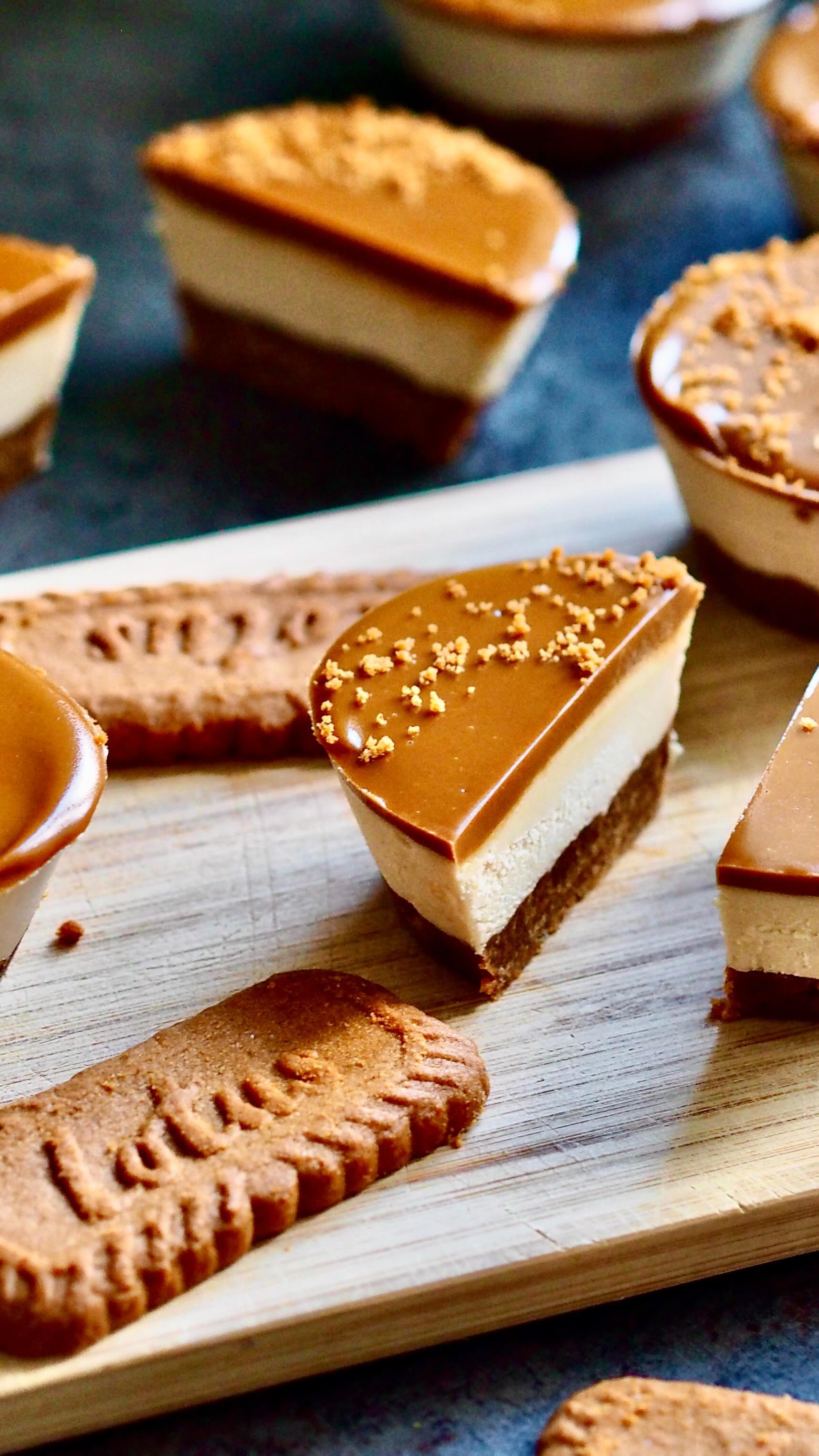 Possibly my favourite dessert.. No bake vegan biscoff cheese • nooj